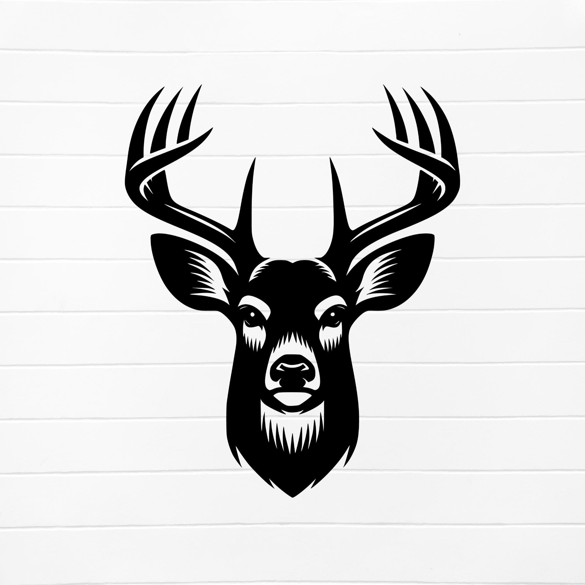 Deer Head Silhouette Svg, Dear Head Silhouette Png, Buck Head ...