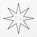8 Point Star Svg, 8 Pointed Star Svg, Star Outline Svg, Starburst Svg ...