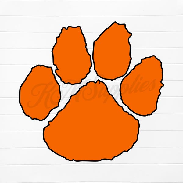 Tiger Paw Svg - Etsy