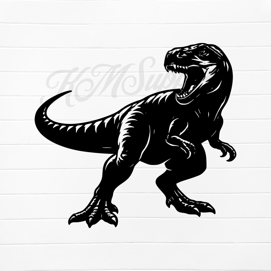 Trex Silhouette, Dinosaur Silhouette Svg, T Rex Images, T-rex Outline ...