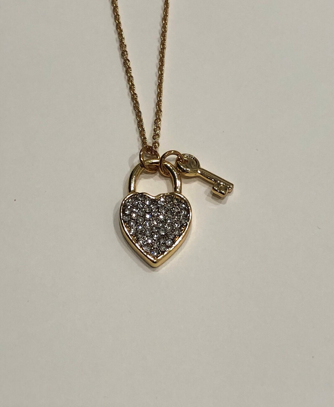 Heart Lock Necklace, Heart Lock, Gold Heart Necklace, Heart Necklace ...