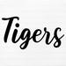 Tigers Text Digital, Tigers Word Svg, Tigers Cursive Svg, Tigers ...