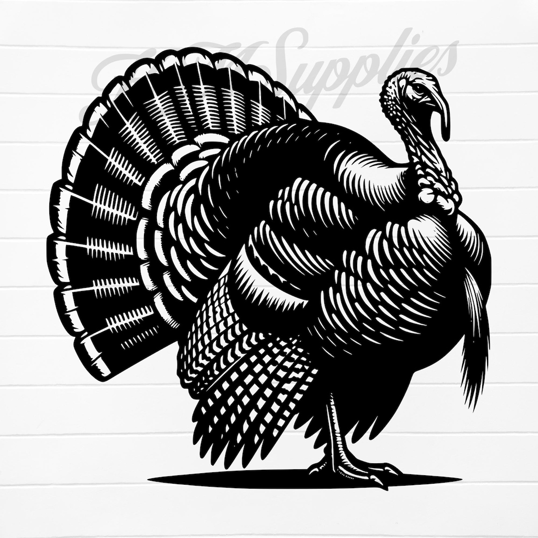 Wild Turkey Svg, Wild Turkey Png, Wild Turkey Clipart, Wild Turkey ...