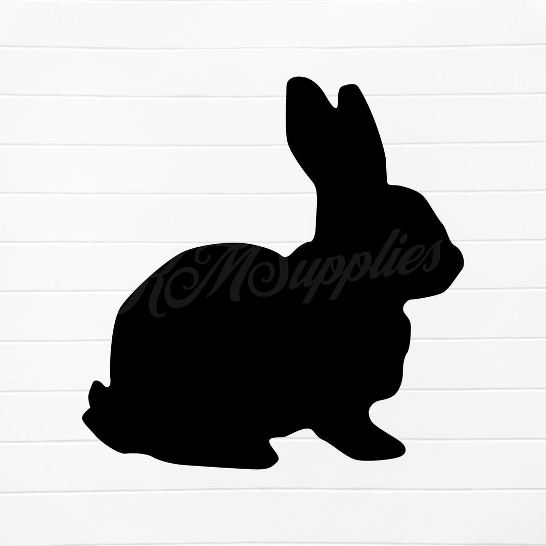 Bunny Silhouette, Bunny Silhouette Png, Bunny Silhouette File, Bunny ...