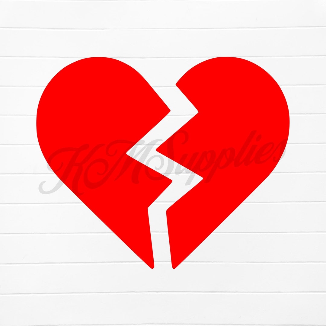Broken Heart Svg, Broken Heart Png Designs, Broken Heart Png, Split ...