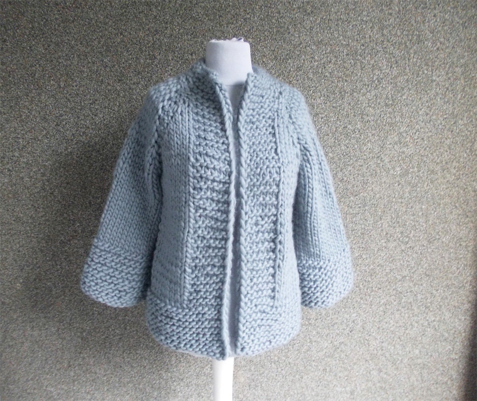 Only German!, Knitting Pattern for Open Cardigan, Cape, Great Knitting ...