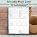 Printable Plant Card: Keep Track of Planting Info, Pests, Diseases ...