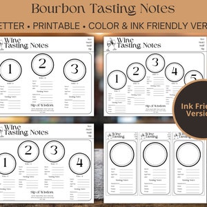 Wine Tasting Mat Printable PDF for Wine Lovers Rate Wines for Different ...