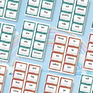 Sight Words Flash Cards - Pre-k & Kindergarten Flashcards - Dolch - PDF ...