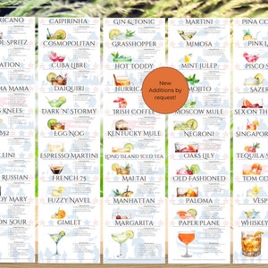 Cocktail Recipe Cards for Aspiring Mixologists - Patriotic - Classic ...