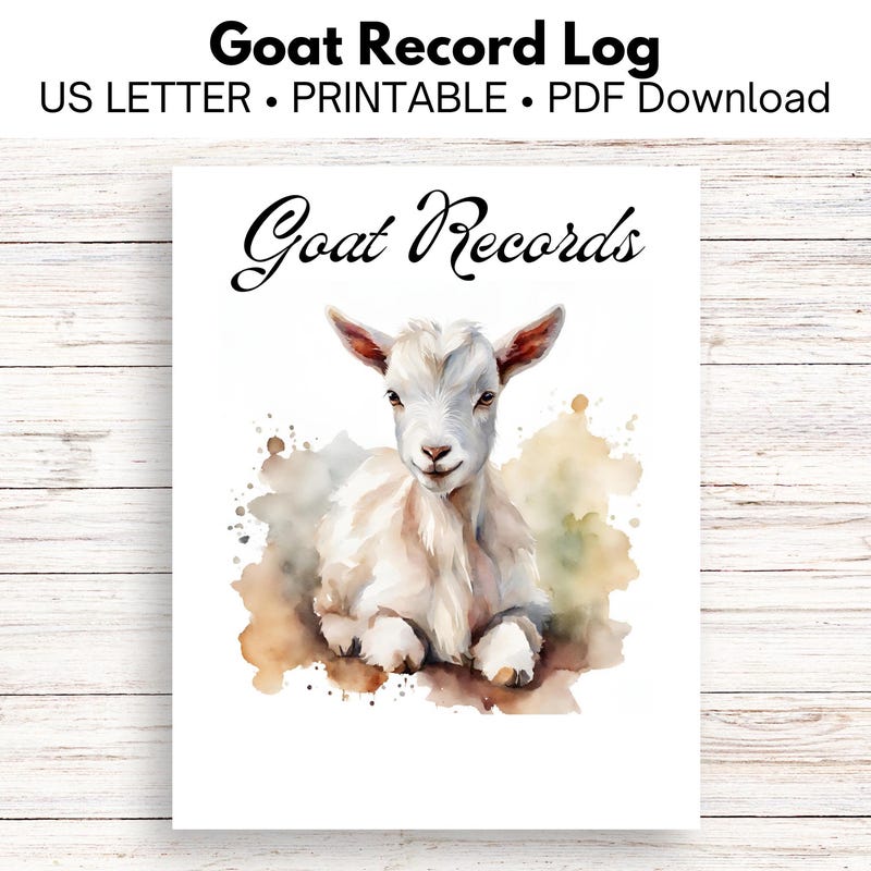 Goat Pdf - Etsy