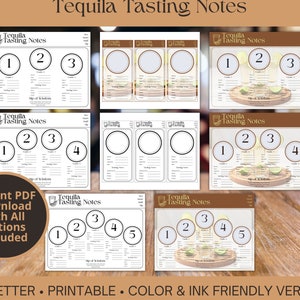 Tequila Tasting Mat - Printable PDF for Tequila Lovers - Rate Tequila ...