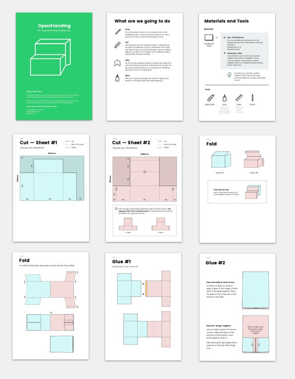 Standing Desk DIY — Instructions Digital Download - Etsy