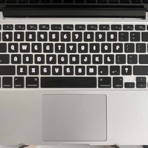 Keyboard Stickers for MacBook Laptop (bubble Typography Lettering) - Etsy
