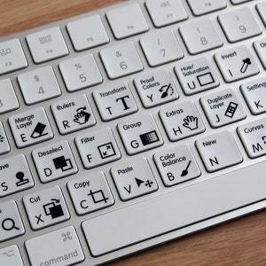 Photoshop Keyboard Stickers With Shortcuts and Hotkeys — Gift for ...