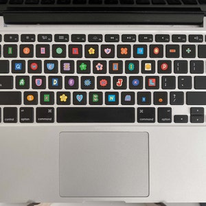 Keyboard Stickers for MacBook Laptop (vibrant Lettering) - Etsy
