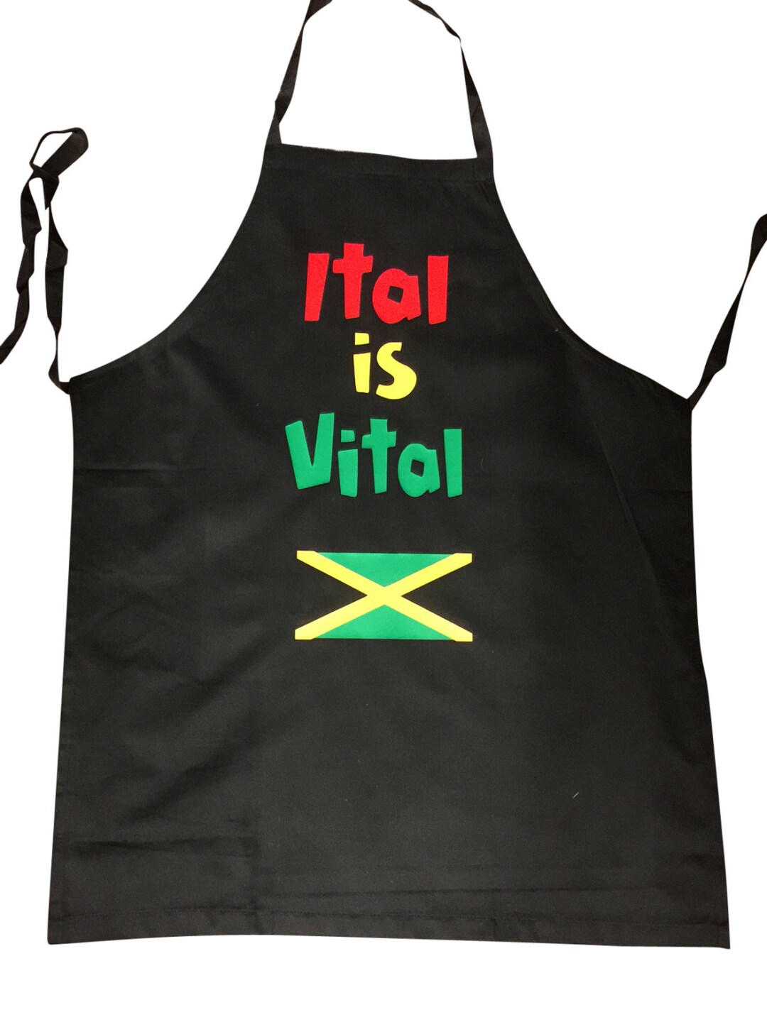 Novelty Apron Funny Rasta BBQ Ital is Vital Gifts Party Kitchen Home ...