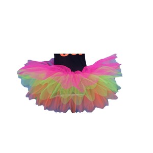 Neon Pink Tutu Skirt 80's Fancy Dress I Love T-shirt Set Leg Warmers ...