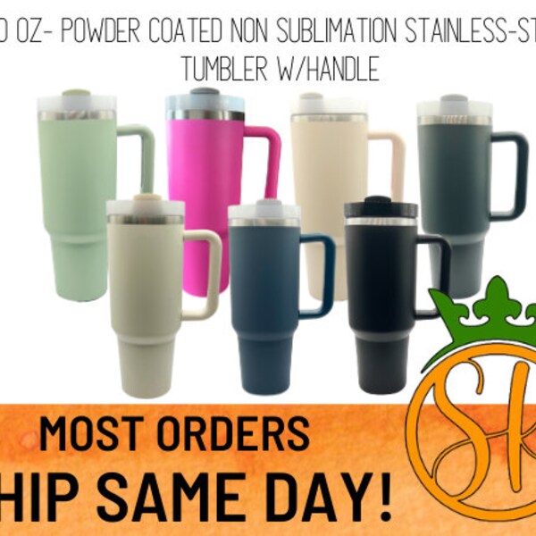 Blank Powder Coated Tumbler - Etsy