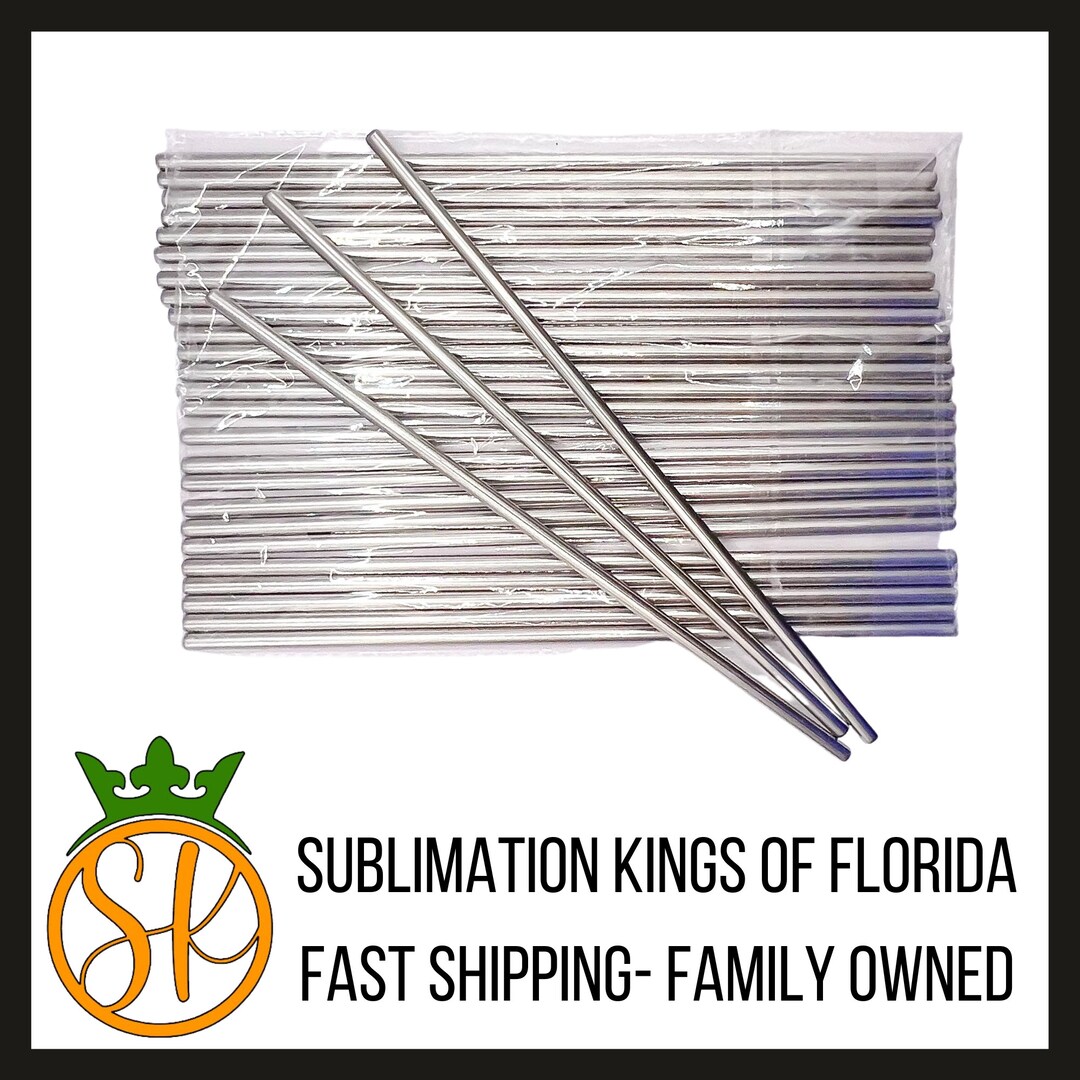 25 Pack | Sublimation Stainless Steel Straws | 20 Oz and 30 Oz Straws ...