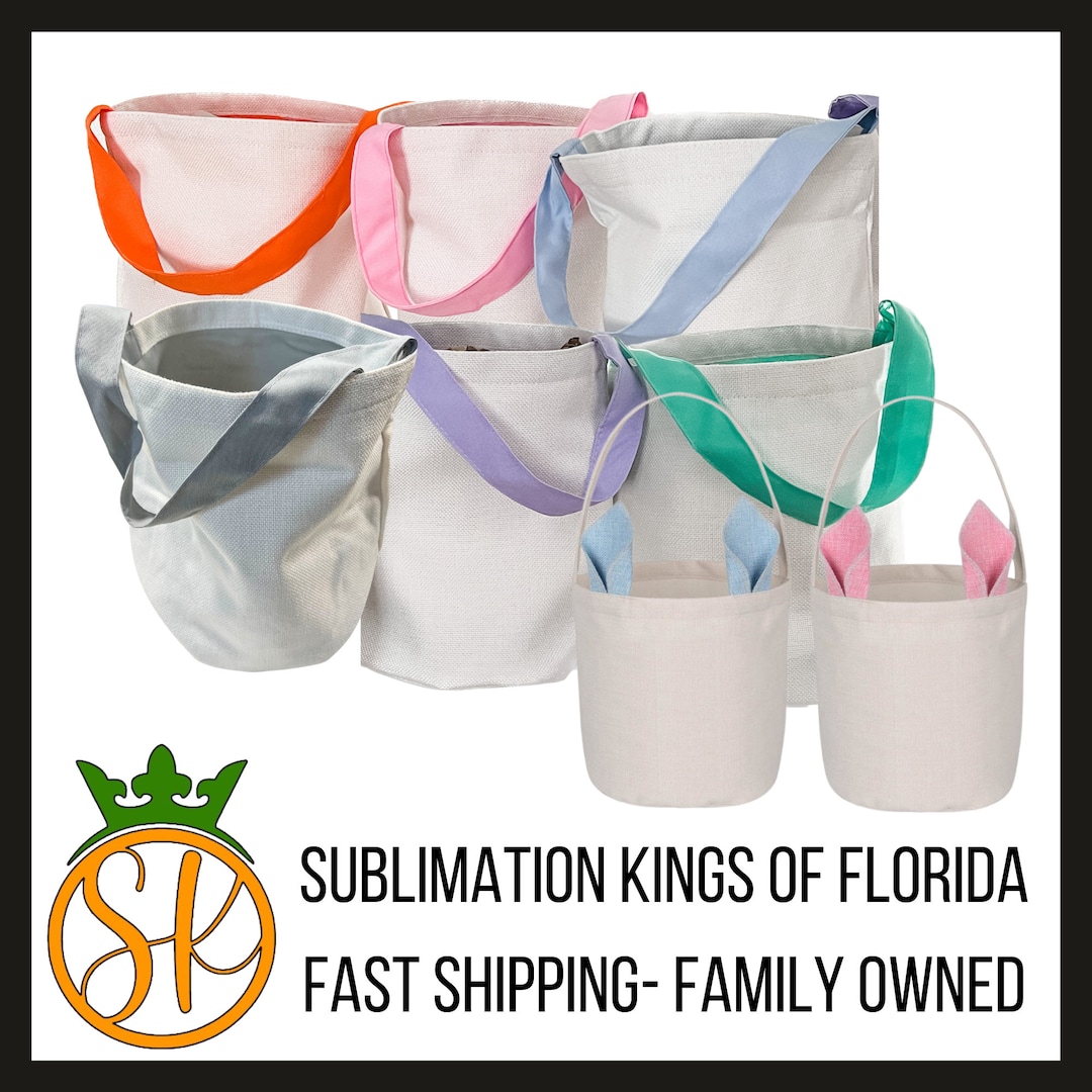 Sublimation Easter Basket | Colored | Canvas Bucket | Baby Boy Toddler ...