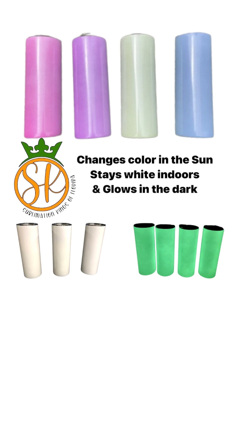 UV Color Changing & Glow in the Dark Stainless-steel Tumbler - Etsy