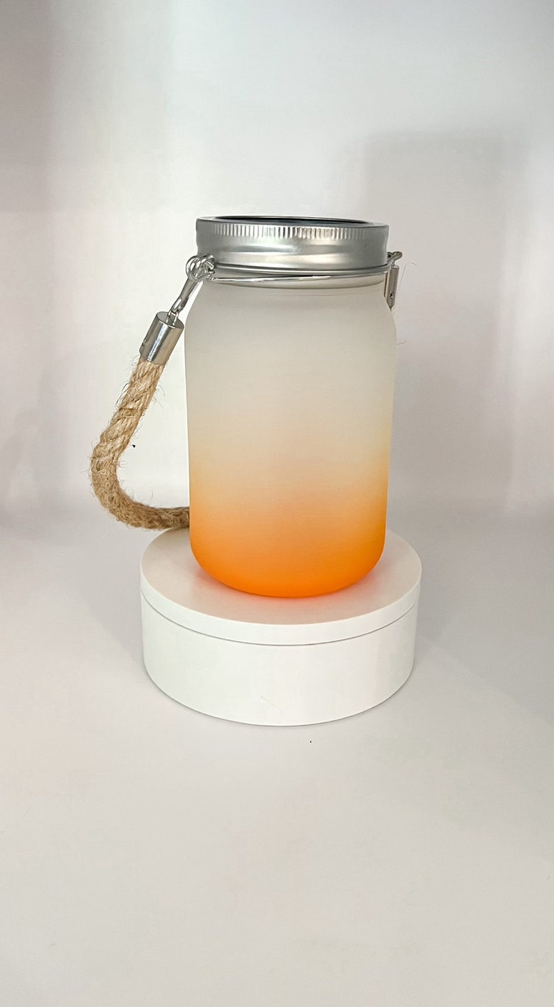 Sublimation Solar Powered Glass Lantern With Multicolored - Etsy