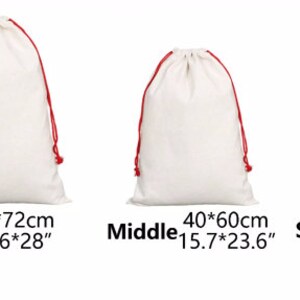 Blank Sublimation SANTA SACKS| Single Layer Santa Sack | Wholesale ...