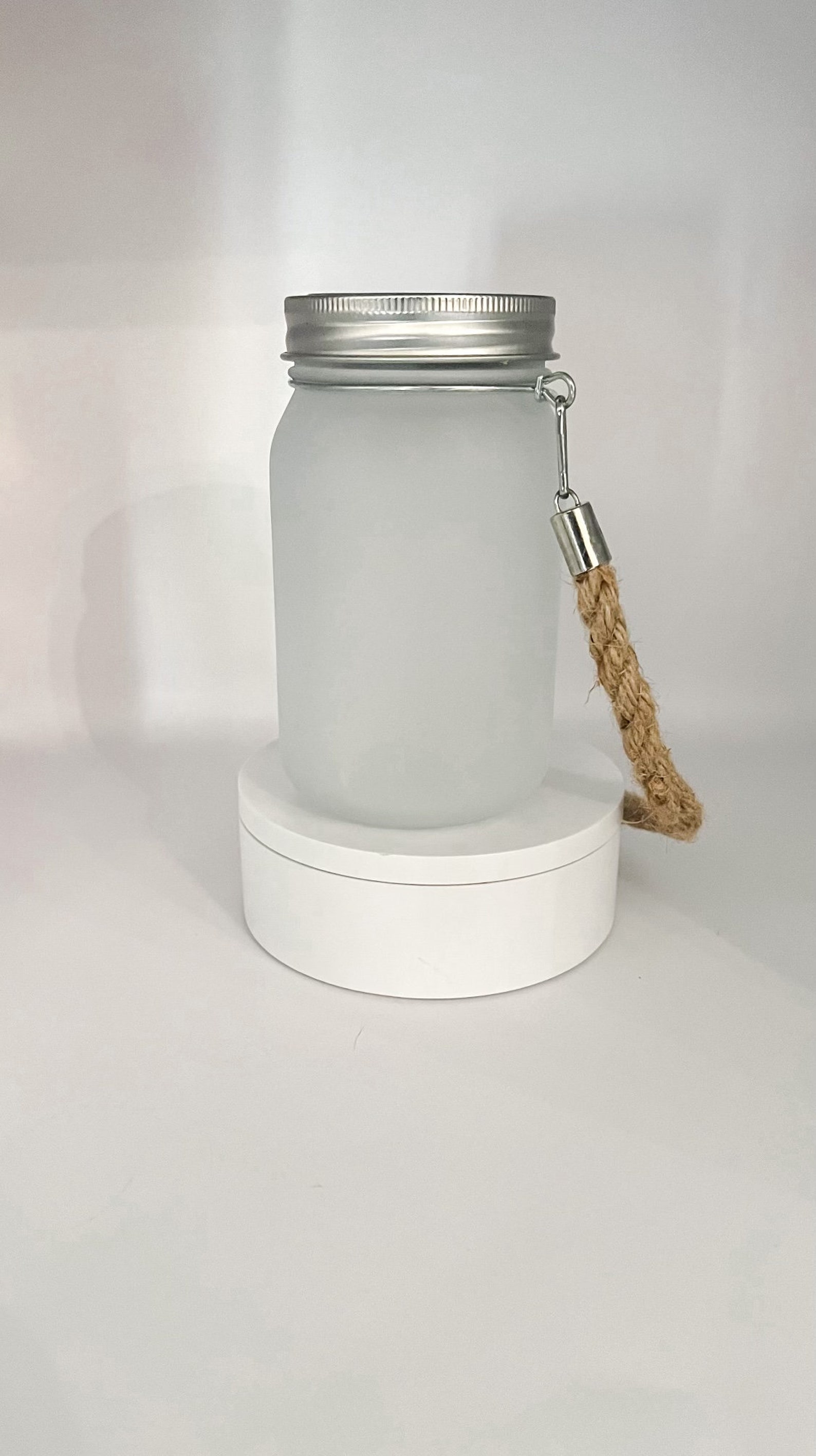 Sublimation Solar Powered Glass Lantern With Multicolored Lights ...