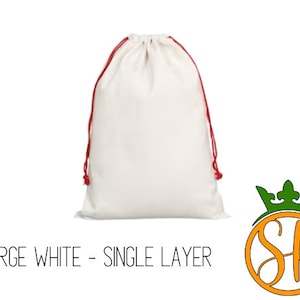 Blank Sublimation SANTA SACKS| Single Layer Santa Sack | Wholesale ...