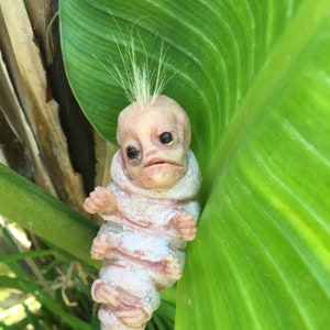 Handcrafted Mutant Larva Silicone Sculpture | Realistic Platinum ...