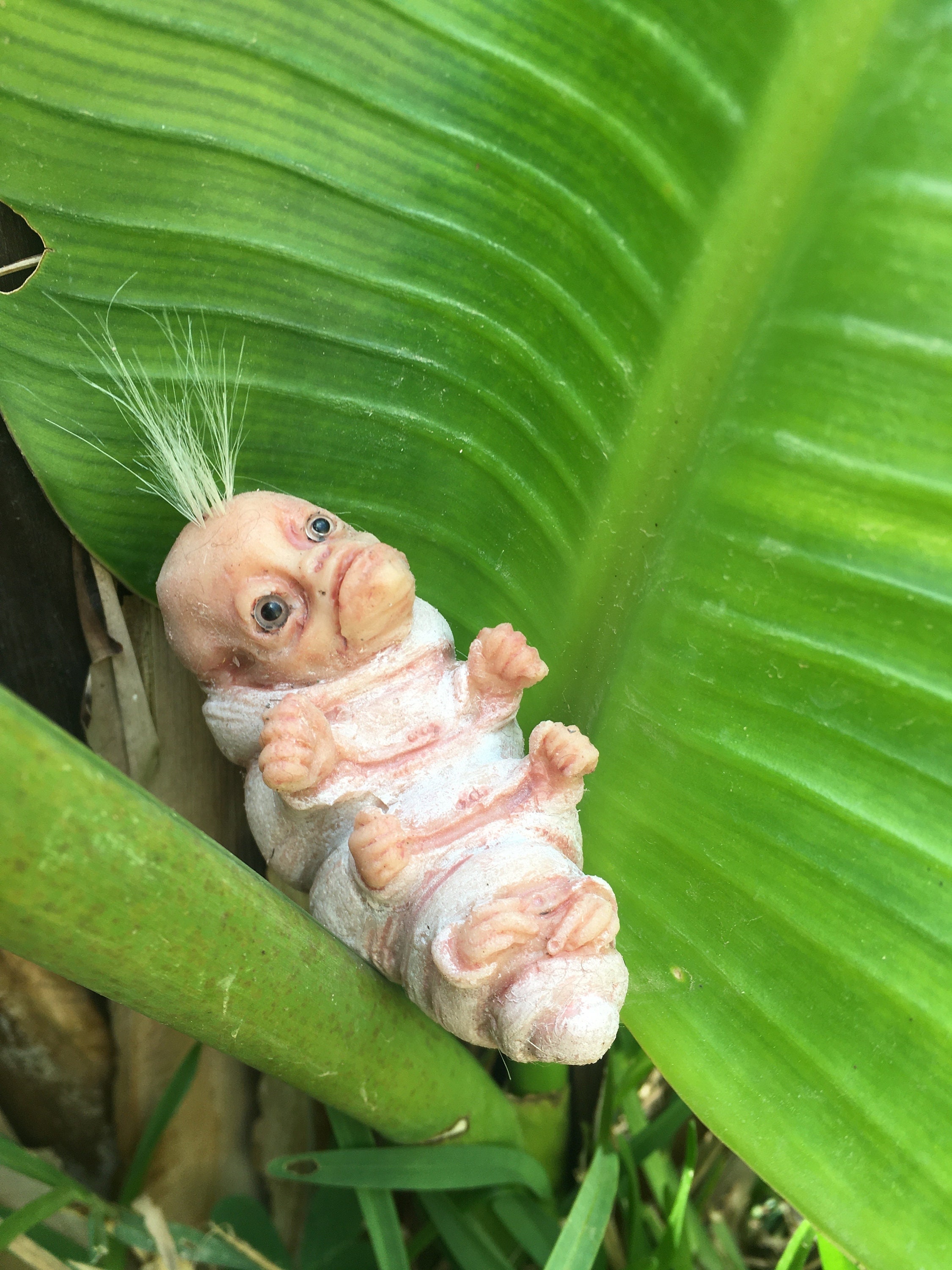 Handcrafted Mutant Larva Silicone Sculpture | Realistic Platinum ...