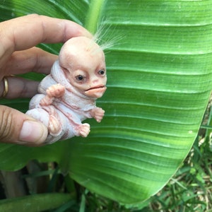 Handcrafted Mutant Larva Silicone Sculpture | Realistic Platinum ...