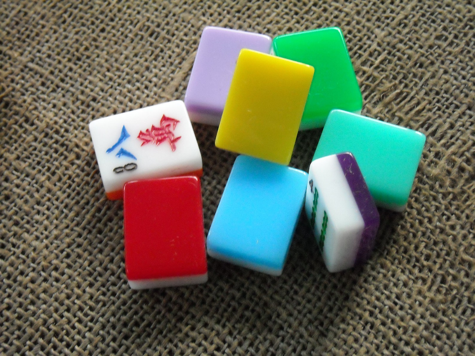 8 Double Layer Mahjong Mahjong Crafts Mahjong Tiles for | Etsy