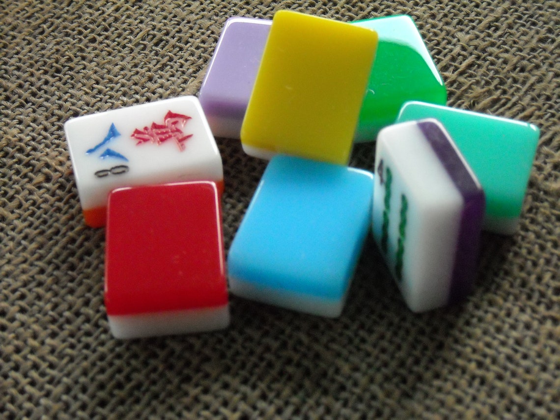 8 Double Layer Mahjong Mahjong Crafts Mahjong Tiles for | Etsy