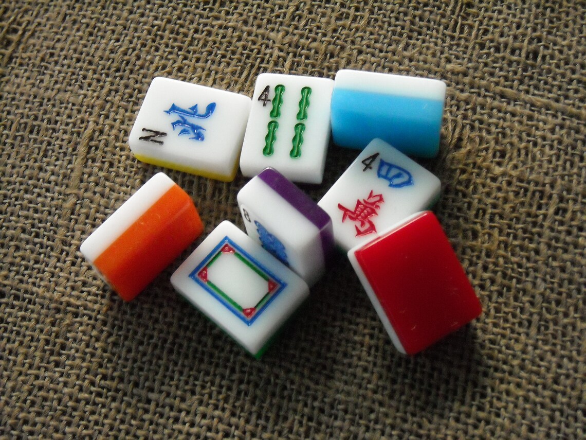 8 Double Layer Mahjong Mahjong Crafts Mahjong Tiles for | Etsy