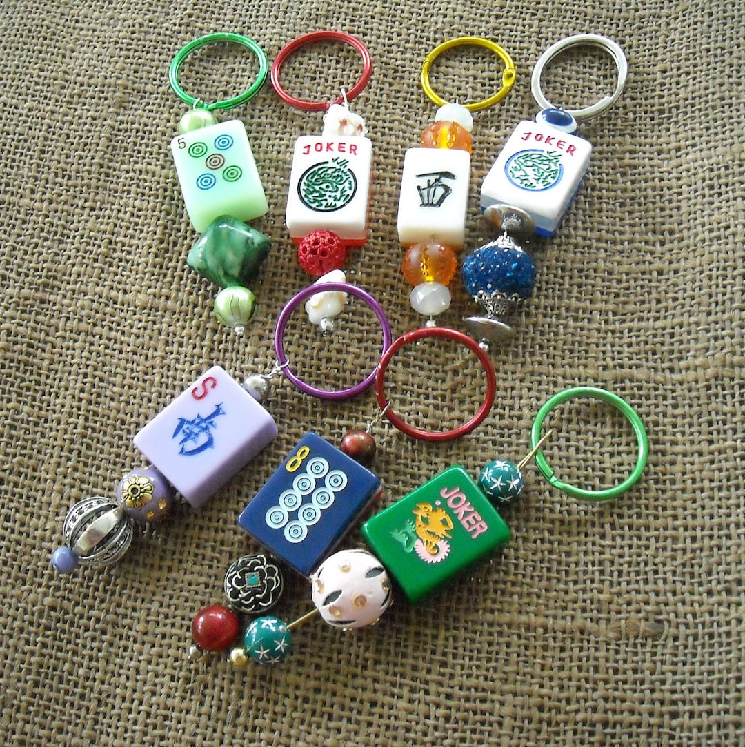 Mahjong Key Ring - Mahjong Pendant - Free Shipping - Mahjong Purse ...