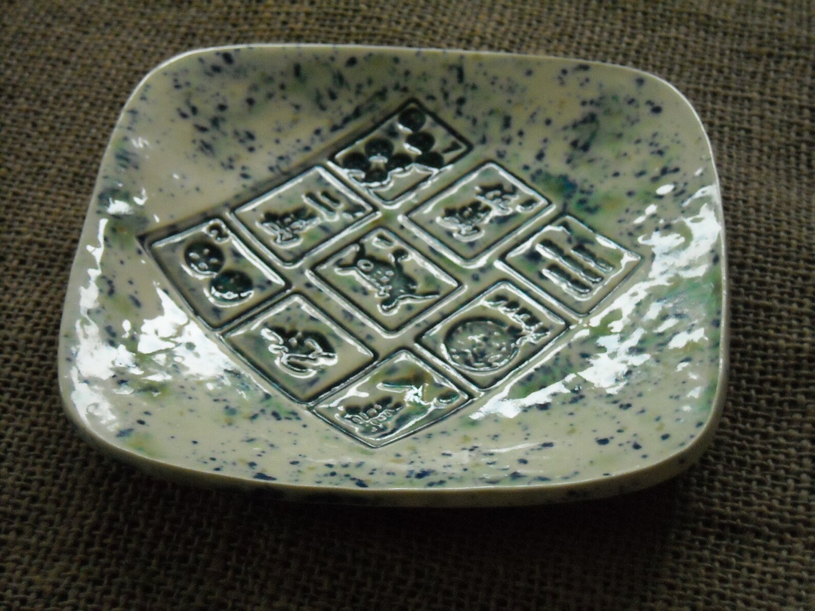 Mahjong Dish Mahjong Pottery Mahjong Plate Mahjong Gift - Etsy