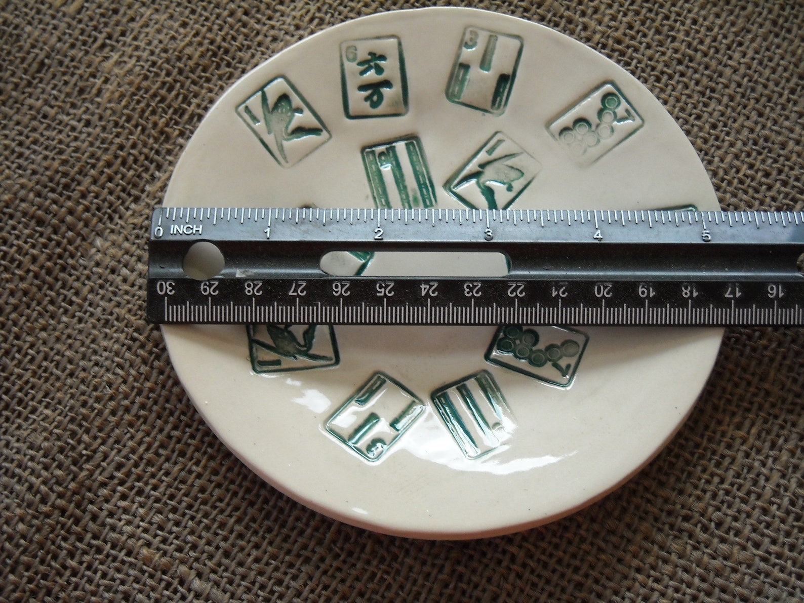 Mahjong Gift Mahjong Pottery Mahjong Dish Free Shipping | Etsy