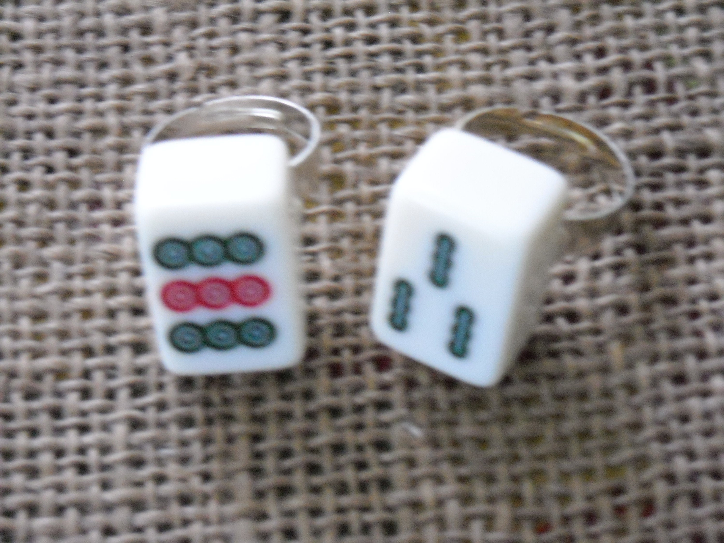 Mini Mahjong Ring - Mahjong Jewelry - Mahjong Ring - White Mahjong ...
