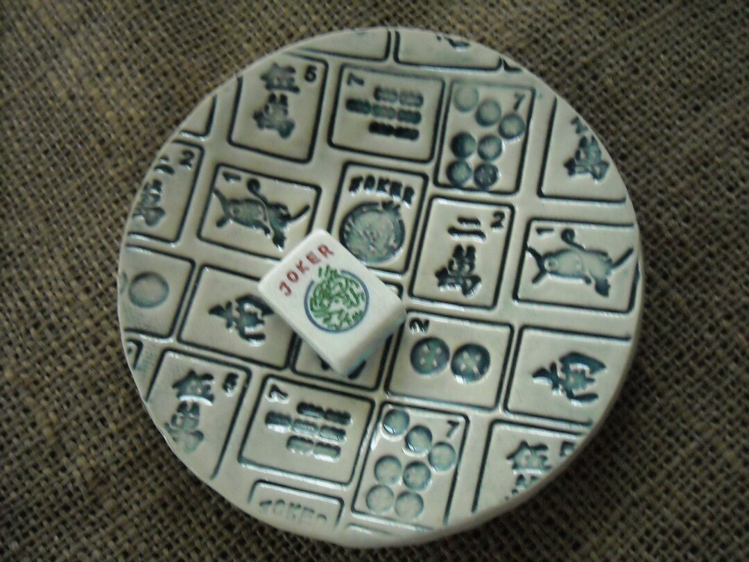 Mahjong Dish - Mahjong Snack Plate - Mahjong Gift - Etsy