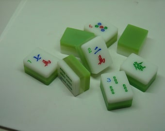 Mahjong Plate Mahjong Pottery Oriental Plate Mahjong - Etsy