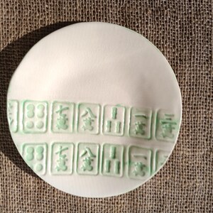 Mahjong Dish Mahjong Pottery Mahjong Plate Mahjong Gift - Etsy
