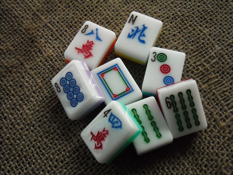 8 Double Layer Mahjong - Mahjong Crafts - Mahjong Tiles for Crafts ...