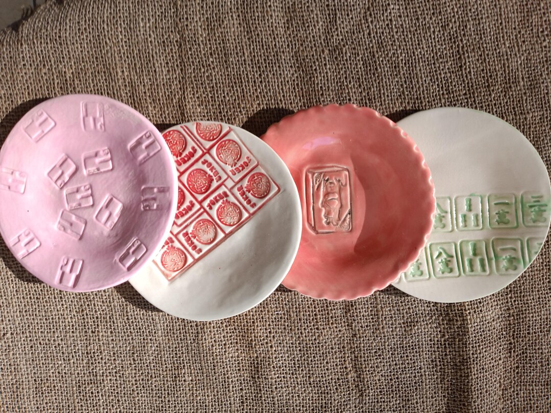 Mahjong Dish Mahjong Pottery Mahjong Plate Mahjong Gift - Etsy