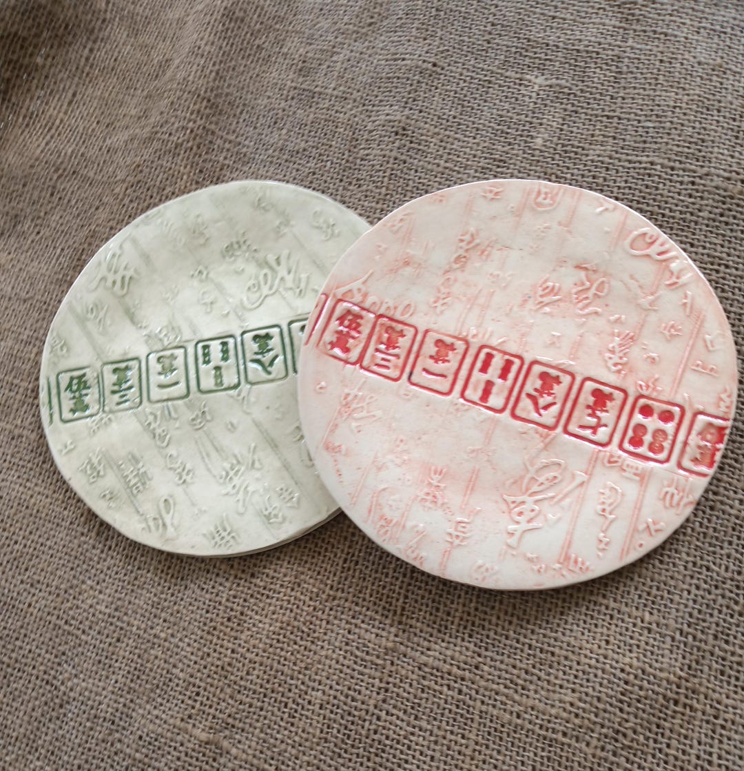Mahjong Plate - Mahjong Pottery - Mahjong Dish - Mahjong Gift - Etsy
