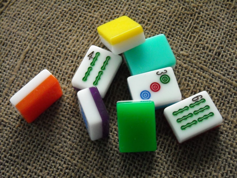 8 Double Layer Mahjong Mahjong Crafts Mahjong Tiles for | Etsy