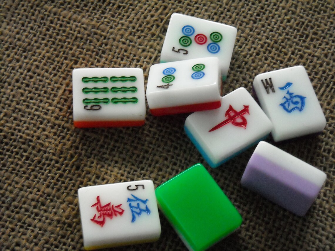 8 Double Layer Mahjong Mahjong Crafts Mahjong Tiles for | Etsy