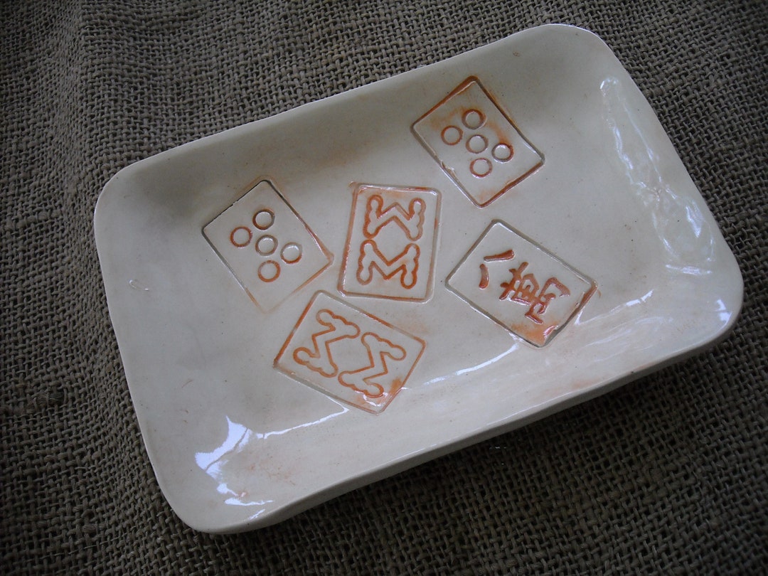 Mahjong Dish - Mahjong Serving Plate - Mahjong Gift Idea - Mahjong ...