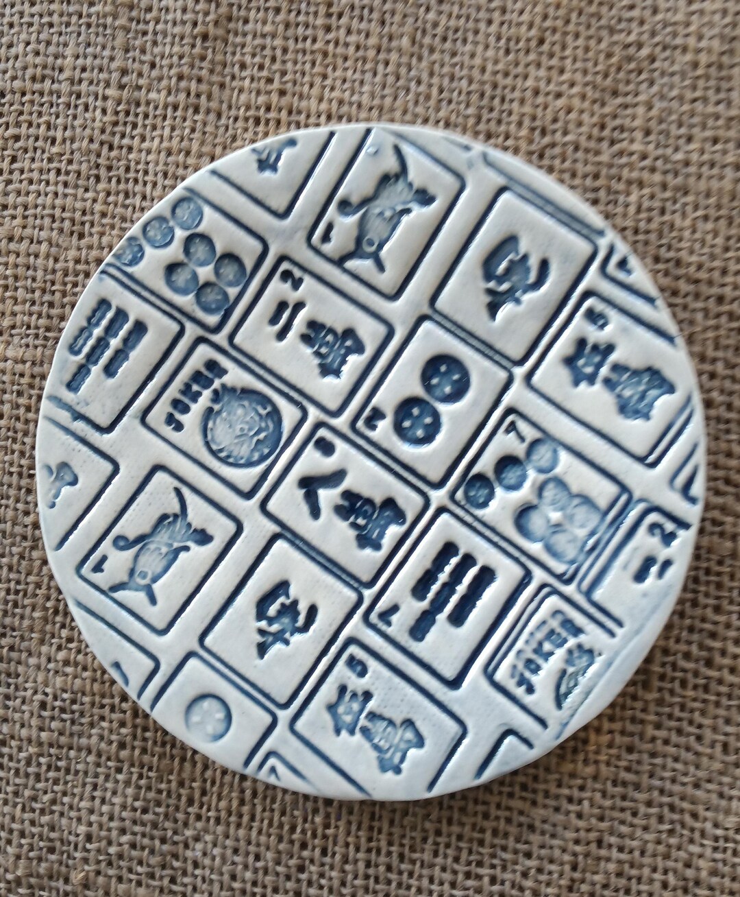 Mahjong Dish - Mahjong Pottery - Mahjong Plate - Mahjong Gift - Etsy